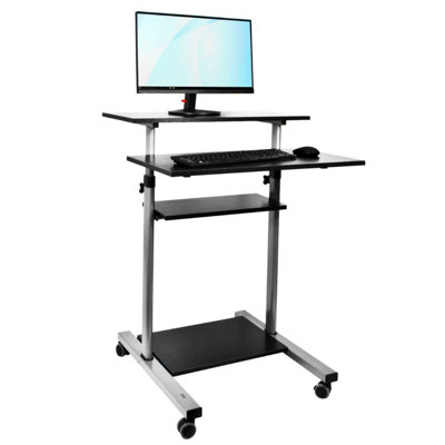 Buy TekBox Mobile Computer Desk Adjustable Podium | DIY at B&Q