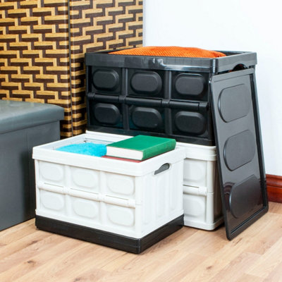 TekBox Regular Folding Storage Box - White