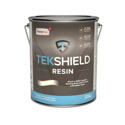 TekShield Roofing GRP Polyester Resin 20kg (with 500g Catalyst)