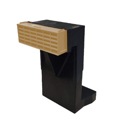 Telescopic Adjustable Underfloor Cavity Wall Vent with Buff Airbrick