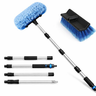 Telescopic Car Wash Brush 65 Inch Extendable Water Fed Cleaning Brush ...
