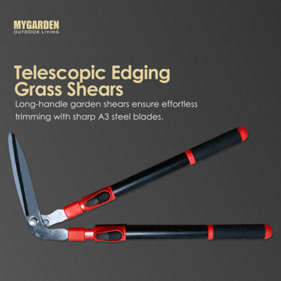 Telescopic Edging Shears 80CM Extendable Long Handle Lawn Edging Shears ...
