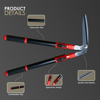 Telescopic Edging Shears 80CM Extendable Long Handle Lawn Edging Shears ...