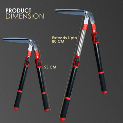 Telescopic Edging Shears 80CM Extendable Long Handle Lawn Edging Shears ...