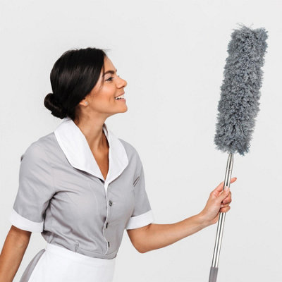 Telescopic Feather Duster With Extendable Handle