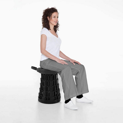 Telescopic Folding Camping Stool Portable, Adjustable Height, and ...