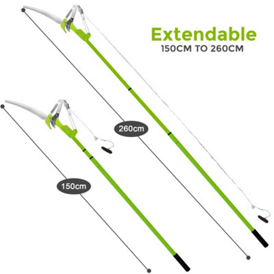 TELESCOPIC GARDEN LOPPER EXTENDABLE TREE HIGH BRANCH PRUNER CUTTER ...