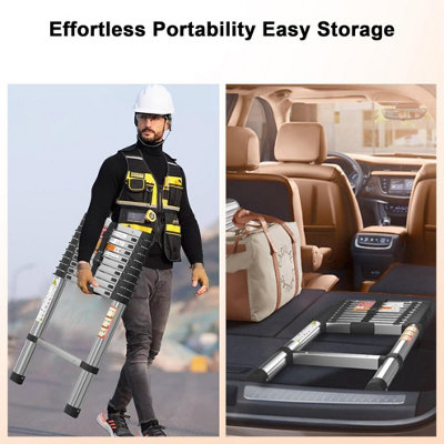 Telescopic Loft Ladder Collapsible Step Ladders Securing Bolt 3.2m/10 ...