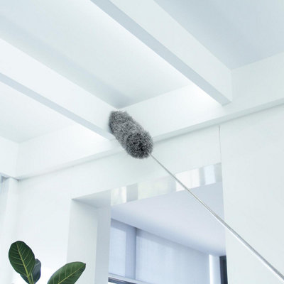 Telescopic Microfibre Duster - Long Reach Dust Removal Cleaning Tool ...
