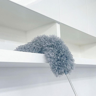 Telescopic Microfibre Duster - Long Reach Dust Removal Cleaning Tool ...