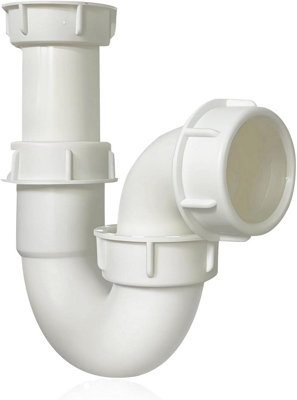 Telescopic P Trap, 40mm (1. 1/2 inch) Multi fit Sink Waste Kit ...