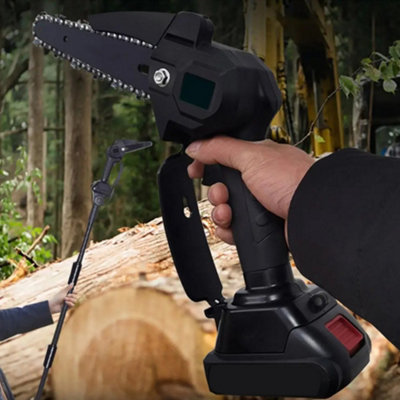 Telescopic Pole Chainsaw Long Reach Electric Tree Pruner Trimmer Branch
