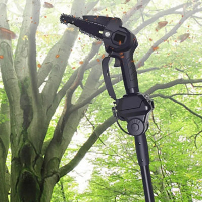 Telescopic Pole Chainsaw Long Reach Electric Tree Pruner Trimmer Branch