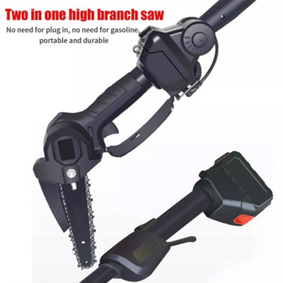 Telescopic Pole Chainsaw Long Reach Electric Tree Pruner Trimmer Branch