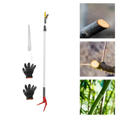 Telescopic Pole Tree Pruner Adjustable Bypass Lopper for Garden or Yard