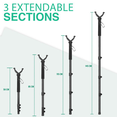 Telescopic Single Camera Stand - Adjustable Shooting & Photo Support Stand