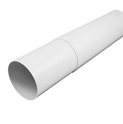 Telescopic Through-Wall 100mm / 4" Vent Duct Round PVC Ducting, Plastic ...