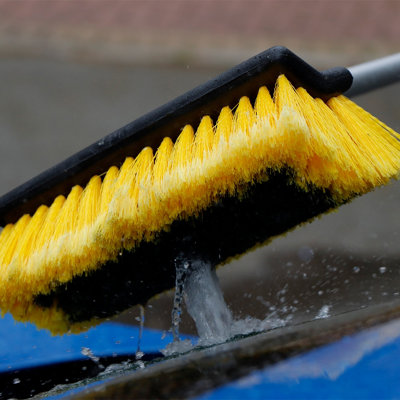 Telescopic Water Fed Window or Car Cleaning Brush - Lightweight ...