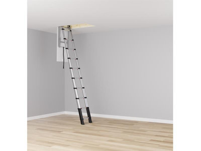 Telesteps Loft Line Maxi Telescopic Ladder - 10 Tread Adjustable Design ...