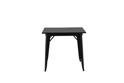 Tempe Square Dining Table - 80cm Black
