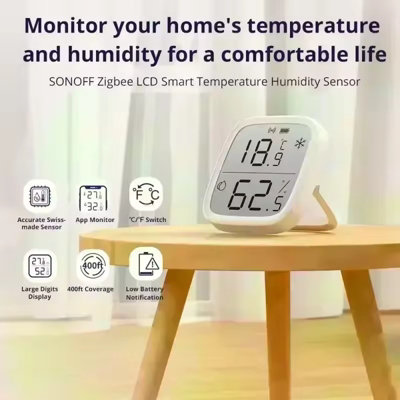 Temperature Humidity Sensor with LCD Screen Thermostats