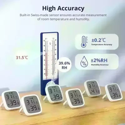 Temperature Humidity Sensor with LCD Screen Thermostats