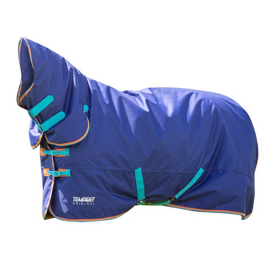Tempest Original 100 Horse Turnout Rug & Neck Cover Set Navy (5)