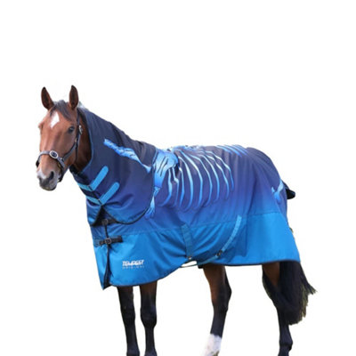 Tempest Original 50 Combo Neck Horse Turnout Rug & Neck Cover Blue (6 ...