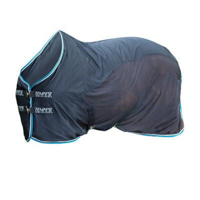 Tempest Original Mesh Horse Cooler Rug Black (84in)