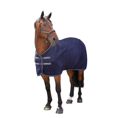 Tempest Original Standard-Neck Air Motion Horse Cooler Rug Navy (6)