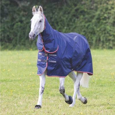 Tempest Typhoon 100 Combo Neck Horse Turnout Rug Navy (63in)