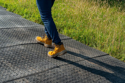 Temporary Ground Protection Mat 0.8 x 1.2m - Interlocking & Lightweight ...