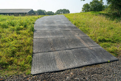 Temporary Ground Protection Mat 0.8 x 1.2m - Interlocking & Lightweight ...