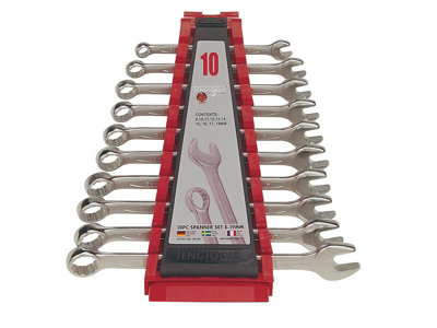 Teng 6510A Combination Spanner Set, 10 Piece TEN6510A | DIY at B&Q