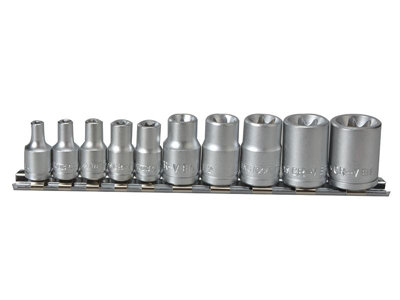 Teng M3814 M3814 Socket Clip Rail TX-E Set of 10 3/8in & 1/4in Drive ...