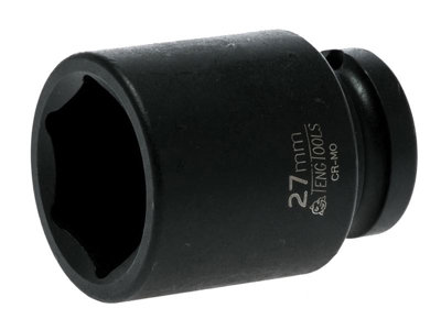 Teng Tools 27mm Impact Socket 1/2" Drive Hexagon 6 Point