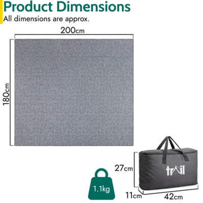 Tent Carpet Fleece Rug Universal Camping Soft Groundsheet Cover ...