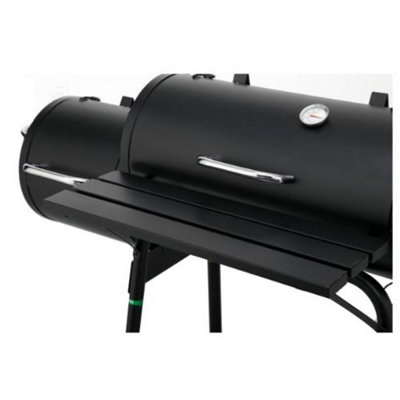 Tepro 1038 Wichita Offset Pit BBQ Smoker Black