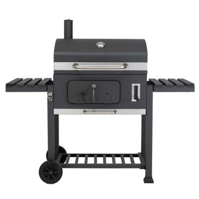 Tepro 1165S XXL Charcoal BBQ Grill - Includes two side tables | DIY at B&Q