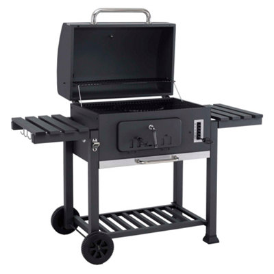 Tepro 1165S XXL Charcoal BBQ Grill - Includes two side tables | DIY at B&Q