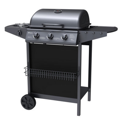 Tepro 3196UK Black Hampton 3 Burner Gas BBQ Grill