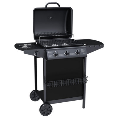Tepro 3196UK Black Hampton 3 Burner Gas BBQ Grill