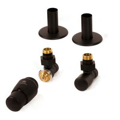 Terma Radiator Valves ROYAL Angled, Thermostatic TRV Set (Left or Right ...