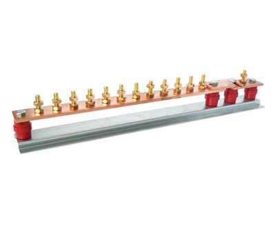 TERMINATION TECHNOLOGY EBAR12 Earth Bar 10 Way With Single ...