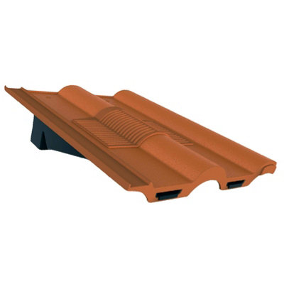Terracotta Double Roman Roof Tile Vent & Adapter, Marley Russell ...