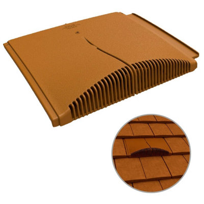Terracotta Interlocking Plain Roof Tile Vent & Pipe Adapter/Low Profile