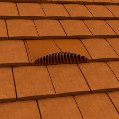Terracotta Interlocking Plain Roof Tile Vent & Pipe Adapter/Low Profile