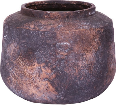 Terracotta New York Vase - Rustic Vintage Style Vase for Fresh or ...