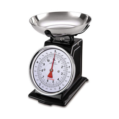 Terraillon Traditional Kitchen Scale, Manual Tare, Large Dial, 5 kg ...