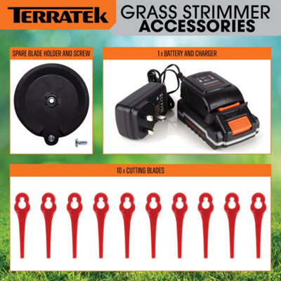 Terratek cordless grass trimmer store